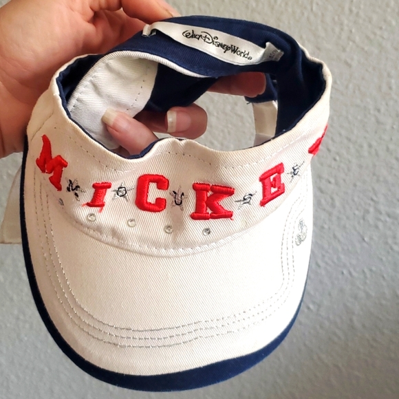 Disney | Accessories | Walt Disney World White Mickey Mouse Rhinestone ...